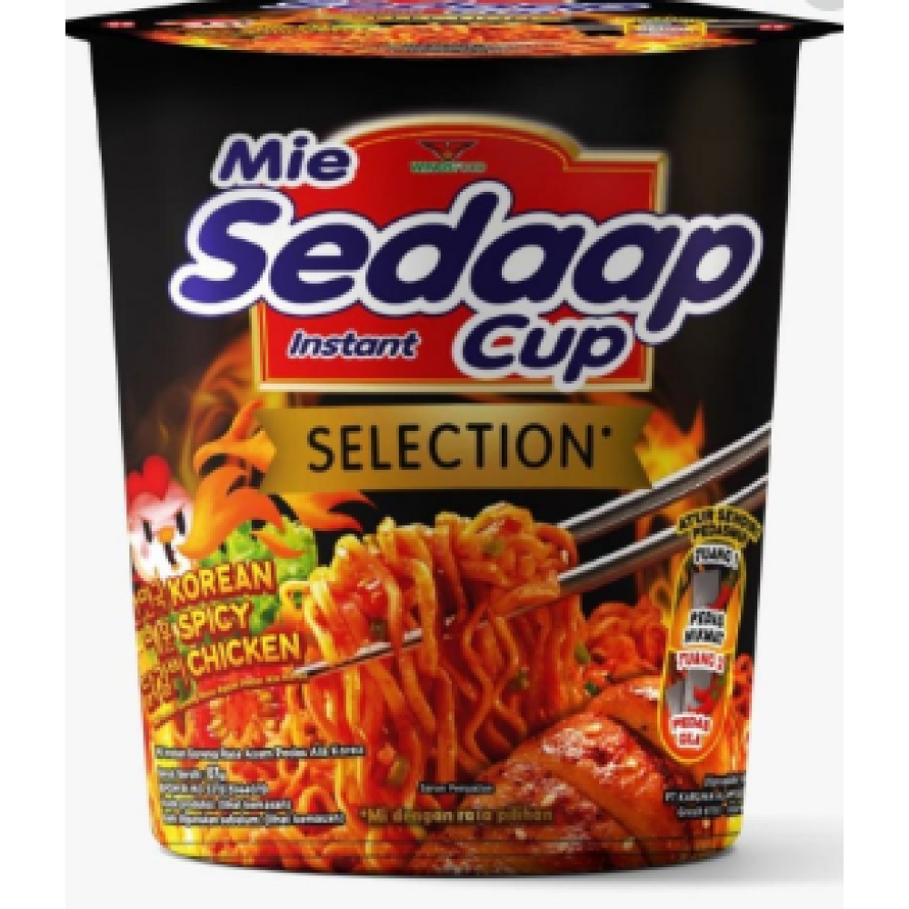 Mie sedaap cup spicy korean chicken